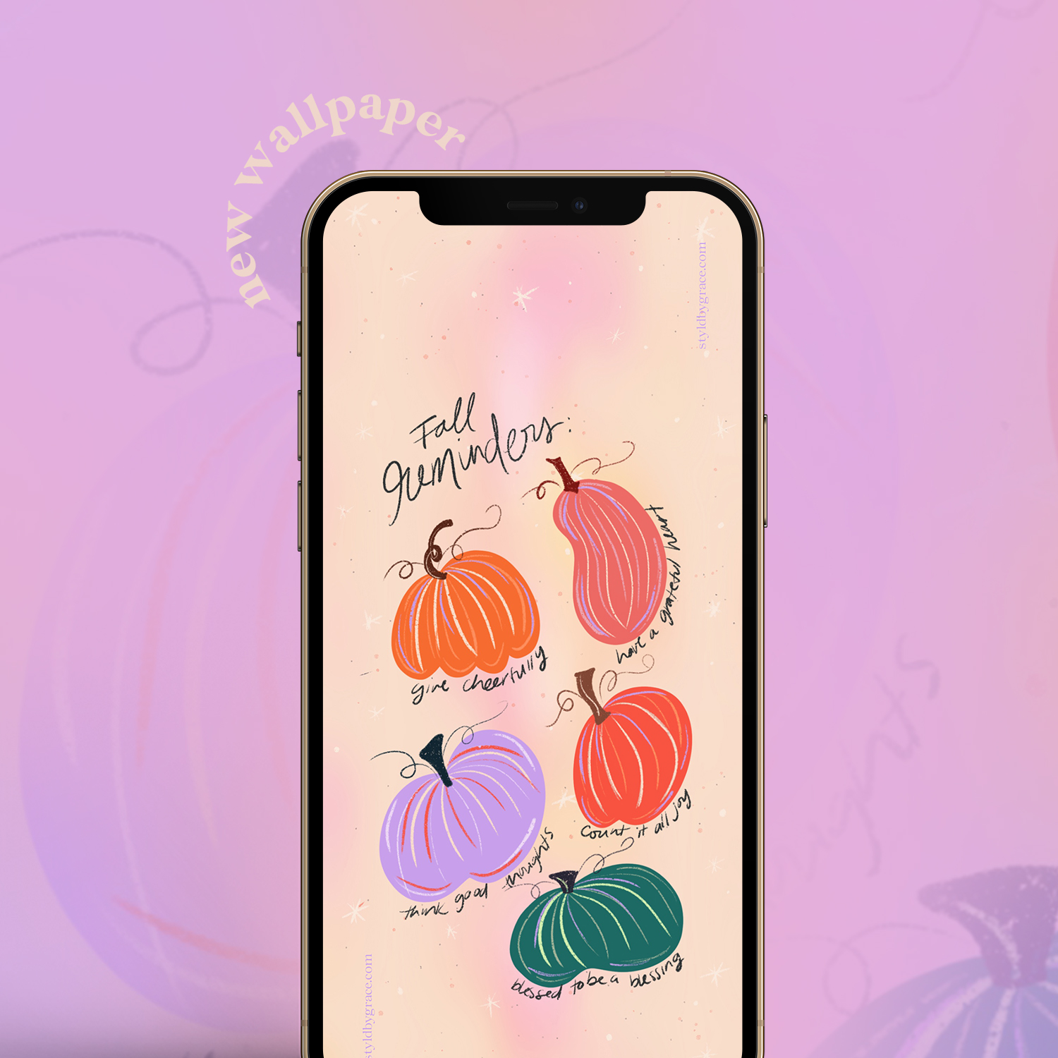 Colorful Fall Mobile Wallpapers - Styld by Grace